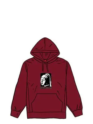 Supreme Pearl Hooded Sweatshirt - Cardinal