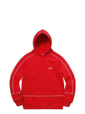 Supreme Piping Hooded Sweatshirt - Red