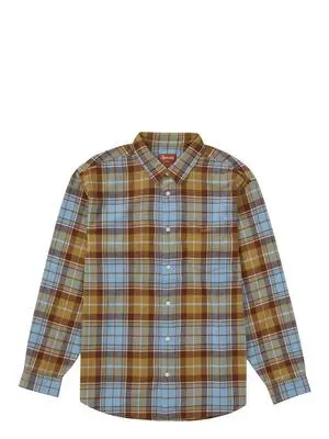 Supreme Plaid Flannel Shirt - Rust