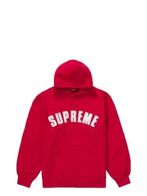 Supreme Pearl Logo Hooded Sweatshirt - Red