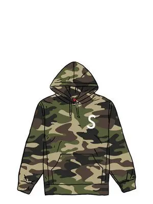 Supreme Supreme Swarovski S Logo Hooded Sweatshirt Woodland Camo