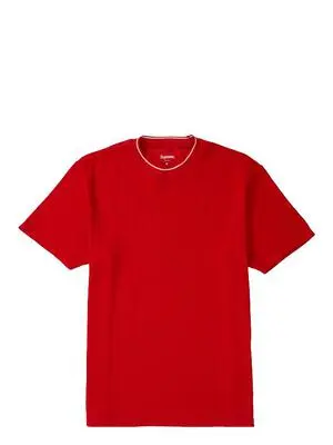 Supreme Stripe Rib Waffle Top Red