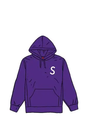 Supreme Swarovski Logo Hooded Sweatshirt - Purple
