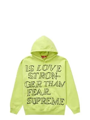 Supreme Hooded Sweatshirt Lime