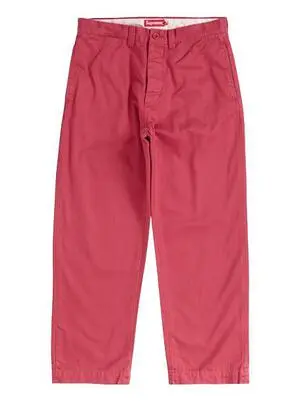 Supreme Pin Up Chino Pant - Cardinal