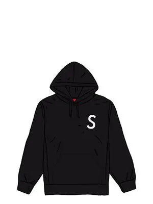 Supreme Supreme Swarovski S Logo Hooded Sweatshirt Black