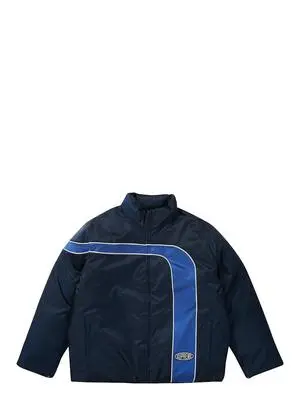 Supreme Stripe Puffer Jacket - Navy Blue