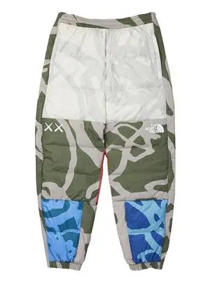 KAWS X The North Face Retro 1996 Nuptse Pants - Moonlight Ivory Nuptse Print