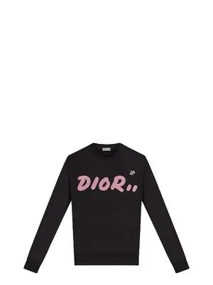 KAWS X Dior Crewneck Sweatshirt - Black