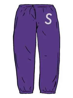 Supreme Swarovski S Logo Sweatpant - Purple