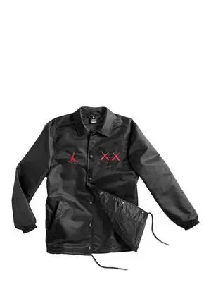 KAWS X Jordan Satin Coaches Jacket - Black