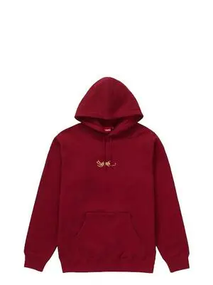 Supreme Tag Logo Hooded Sweatshirt - Cardinal