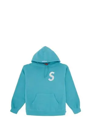 Supreme Swarovski S Logo Hooded Sweatshirt Light Aqua