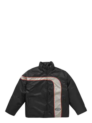 Supreme Stripe Puffer Jacket - Black