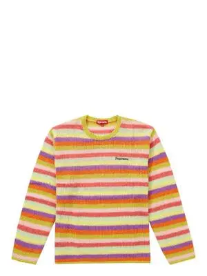 Supreme Stripe Mohair Sweater Acid Green