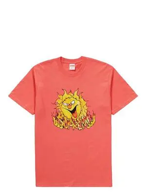 Supreme Sun Tee Shirt - Bright Coral