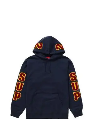 Supreme Team Chenille Hooded Sweatshirt - Navy Blue