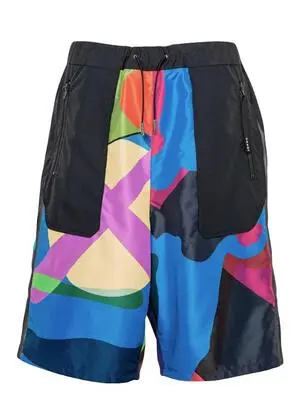 KAWS X Sacai Track Shorts - Multicolor