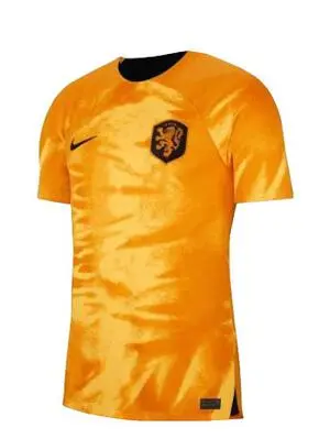Nike Netherlands 2022/23 Stadium Home Drifit Soccer Jersey - Laser Orange/black