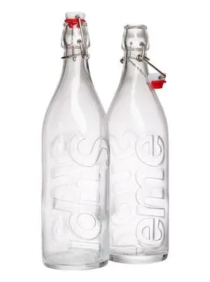 Supreme Swing Top 1.0l Bottle Set - Clear