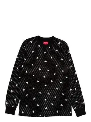 Supreme Playboy Waffle Thermal - Black
