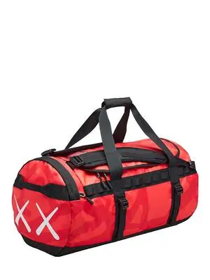 KAWS X The North Face Duffle Bag - Brilliant Coral 86 Print