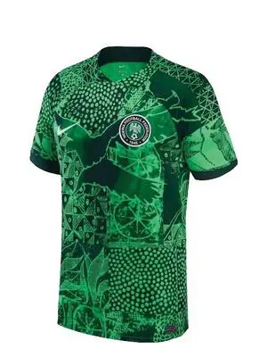 Nike Nigeria 2022/23 Stadium Home Jersey - Green Spark/pine Green/black