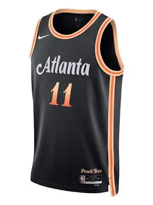 Nike Nba Trae Young Atlanta Hawks Drifit Jersey - Black/orange