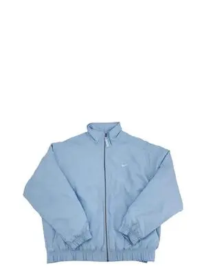 Nike Nikelab Solo Swoosh Satin Bomber Jacket - Sky Blue/white