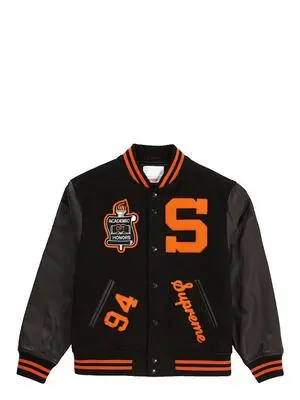 Supreme Team Varsity Jacket - Black
