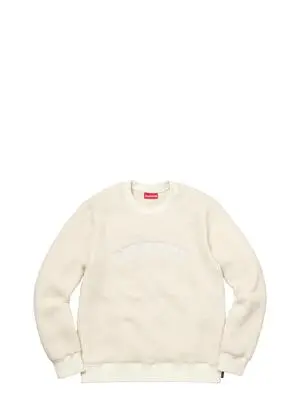 Supreme Polartec Deep Pile Crewneck Sweatshirt - Natural