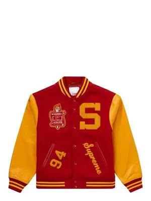 Supreme Team Varsity Jacket - Red