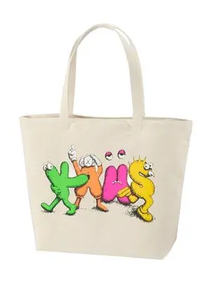 KAWS X Uniqlo Logo Tote - Beige