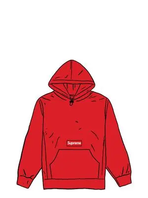 Supreme Polartec Hooded Sweatshirt - Red