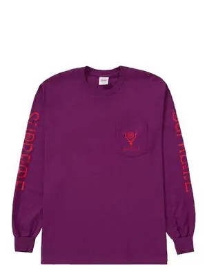 Supreme South2 West8 Long Sleeve Pocket Tee Shirt - Purple