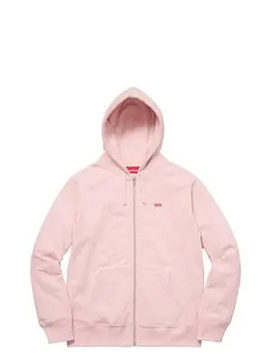 Supreme Small Box Zip Up Sweatshirt Pale Pink