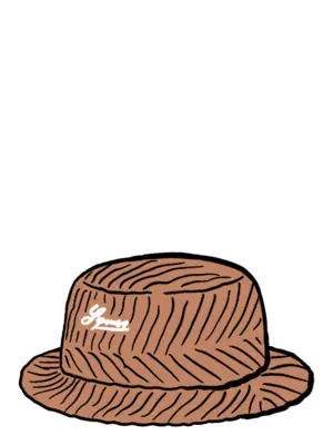 Supreme Terry Corduroy Crusher Hat - Tan