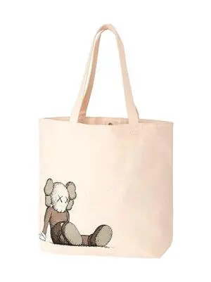 KAWS X Uniqlo Holiday Tote Bag - Natural