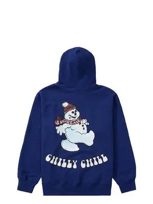 Supreme Snowman Hooded Sweatshirt - Dark Royal