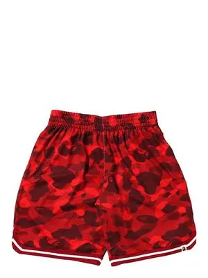 BAPE Camo Wide Fit Basketball Shorts - Red
