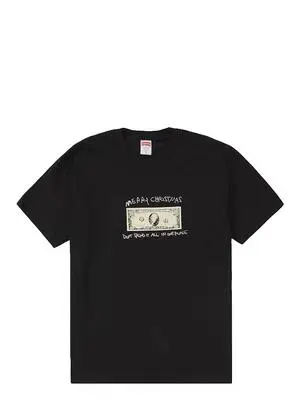 Supreme Spend It Tee Shirt - Black