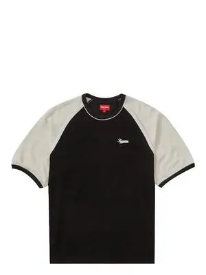 Supreme Terry Raglan Short Sleeve Top Black