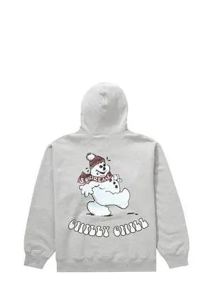 Supreme Snowman Hooded Sweatshirt - Heather Grey