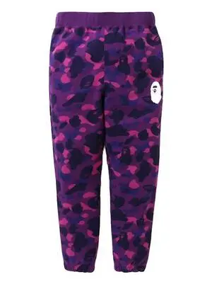 A BATHING APE Camo Sweat Pants - Purple