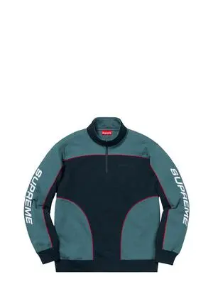 Supreme Speedway Half Zip Sweatshirt Navy Blue/dark Teal