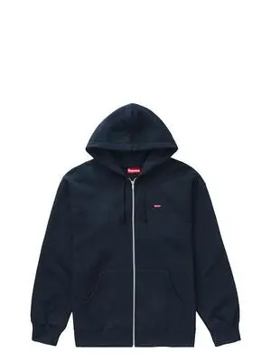 Supreme Zip Up Hooded Sweatshirt - Navy Blue