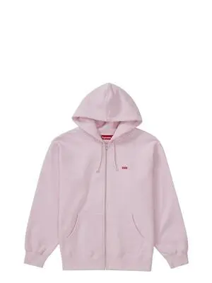 Supreme Small Box Zip Up Hooded Sweatshirt - Light Pink