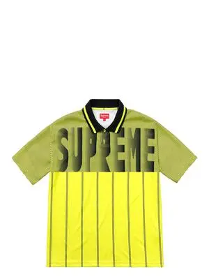 Supreme Soccer Polo Shirt - Lime Green