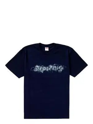 Supreme Smoke Tee Shirt - Navy Blue