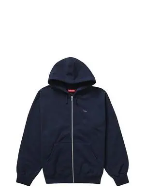 Supreme Small Box Zip Up Hooded Sweatshirt - Navy Blue